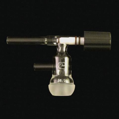 Chromatography Column Flow Control Adapter, Ball Joint, PTFE Adj. Key ...